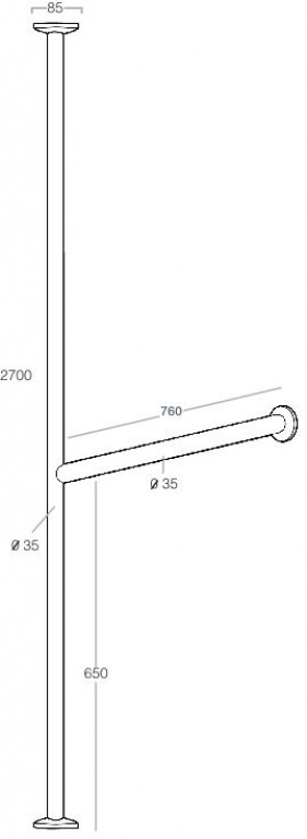 Titan Grab Rails - Floor to Ceiling - N&C Phlexicare