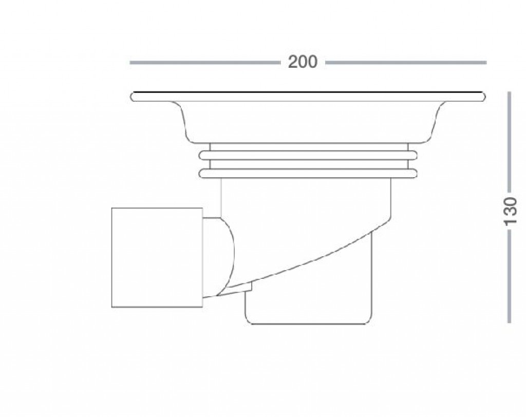 Shower Gulley - for Wet Floors TSG1 - N&C Phlexicare