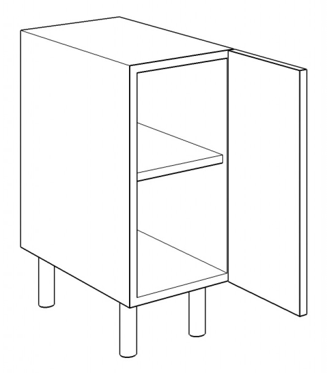 Base Unit Single Door - N&C Phlexicare