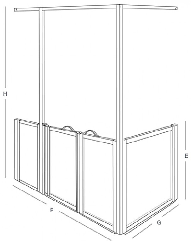 Pro-doors Option Q - Front entry single doors with fixed panel and side ...