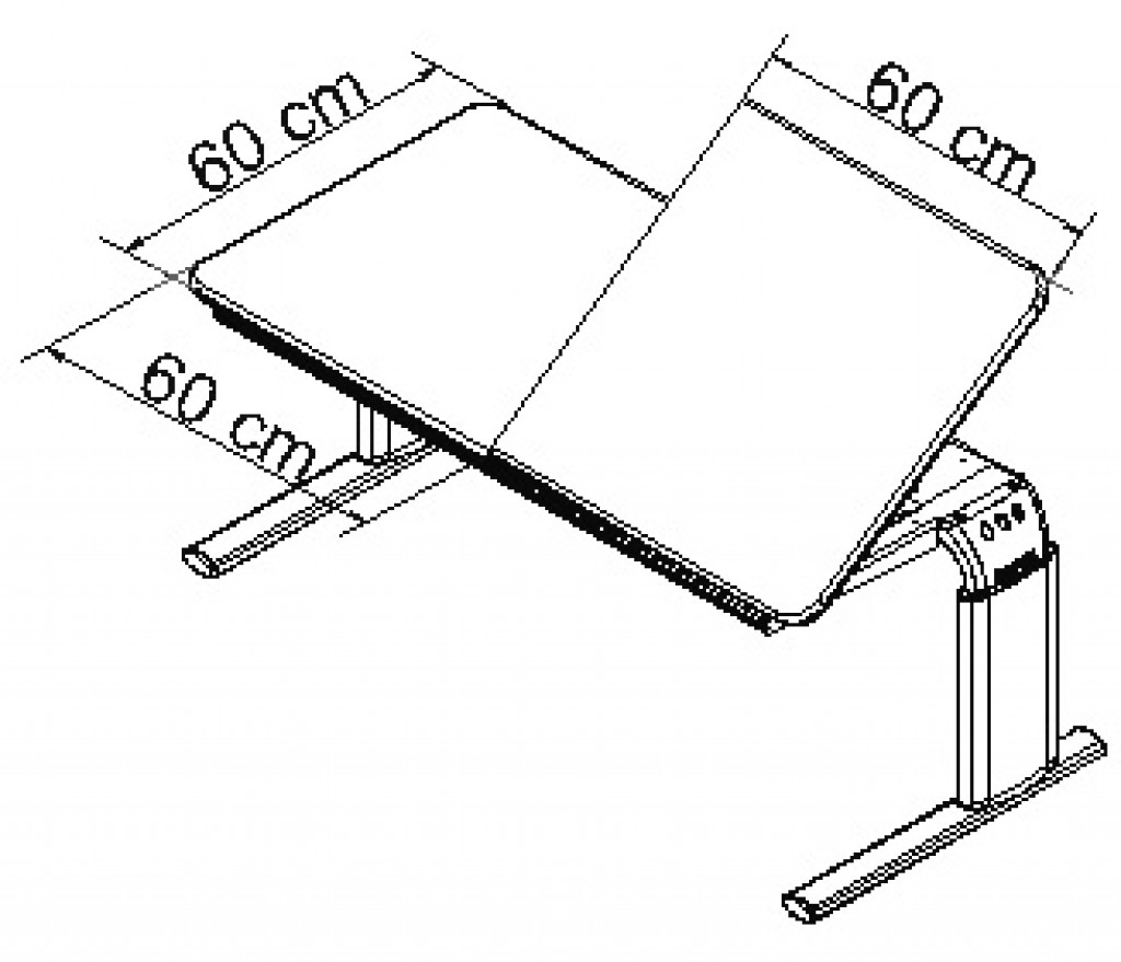 Vision Table Top - Two Piece Right Hand Tilt - N&C Phlexicare